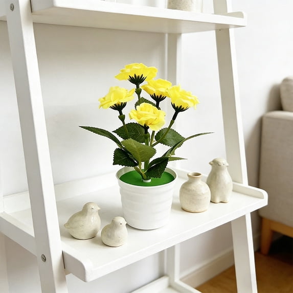 DZQMTKX Artificial Botanical for Desk, No Maintenance Faux Potted ...
