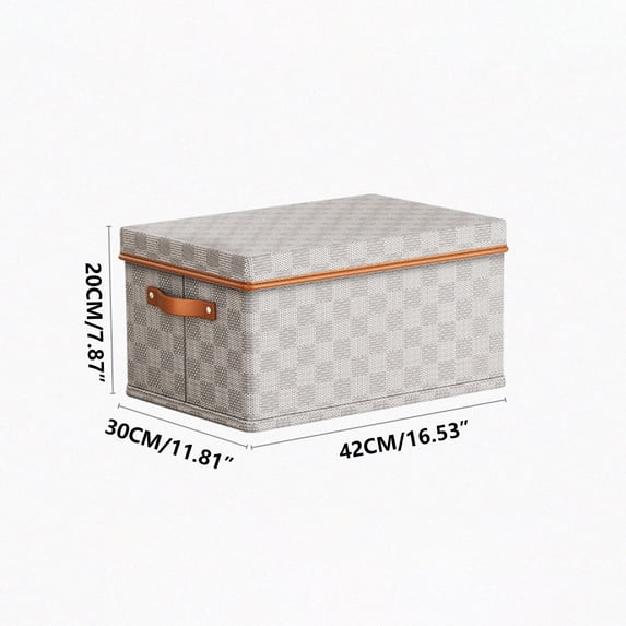 DZQMTKX Clothes Storage Box, Foldable Non-Woven Storage Organizer with ...
