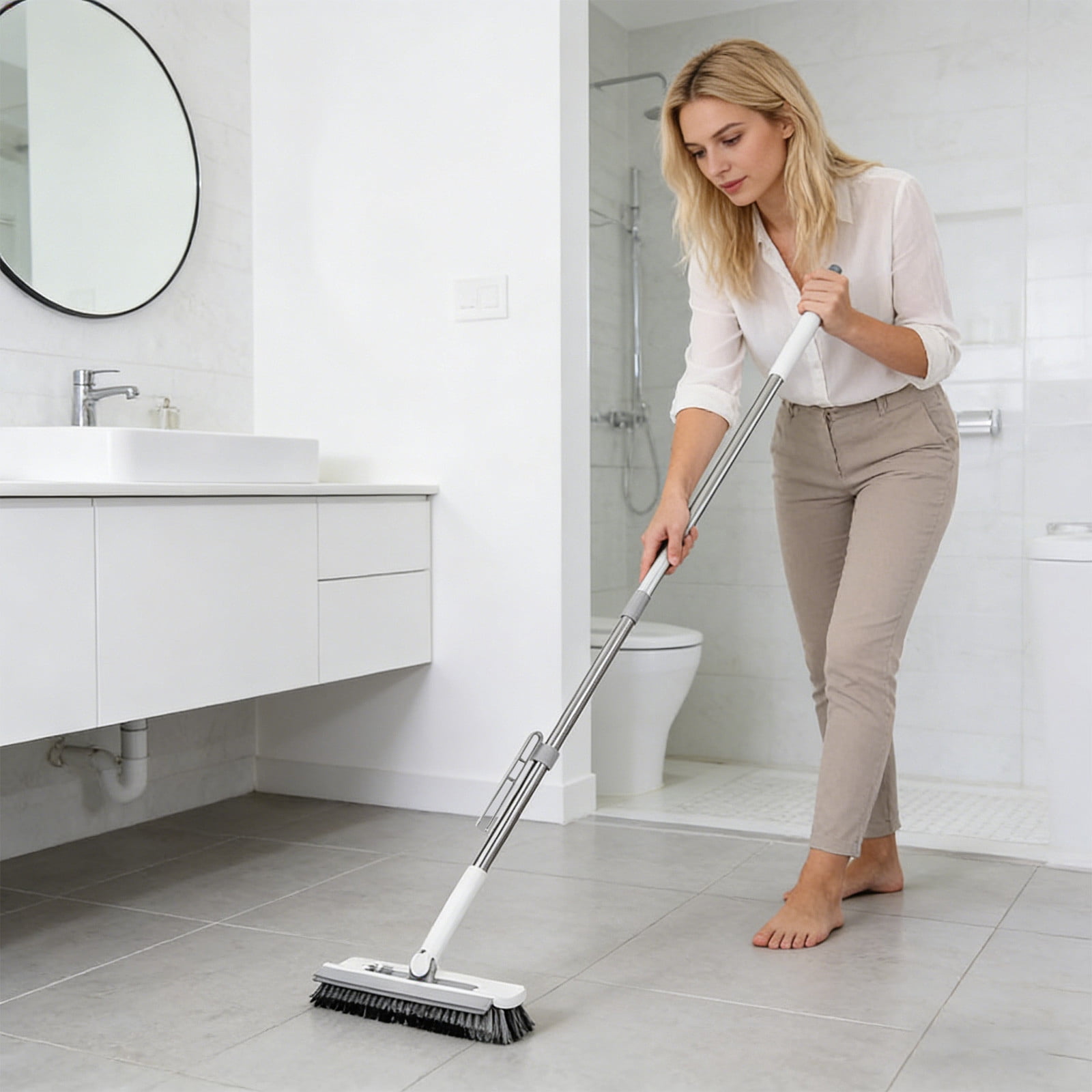 DZQMTKX Multifunctional Crevice Cleaning Brush, Handheld Floor Scrub ...