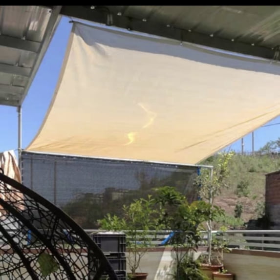 DZQMTKX Outdoor Sun Shade Canopy, 95% UV Blocker Waterproof Sun Shade ...