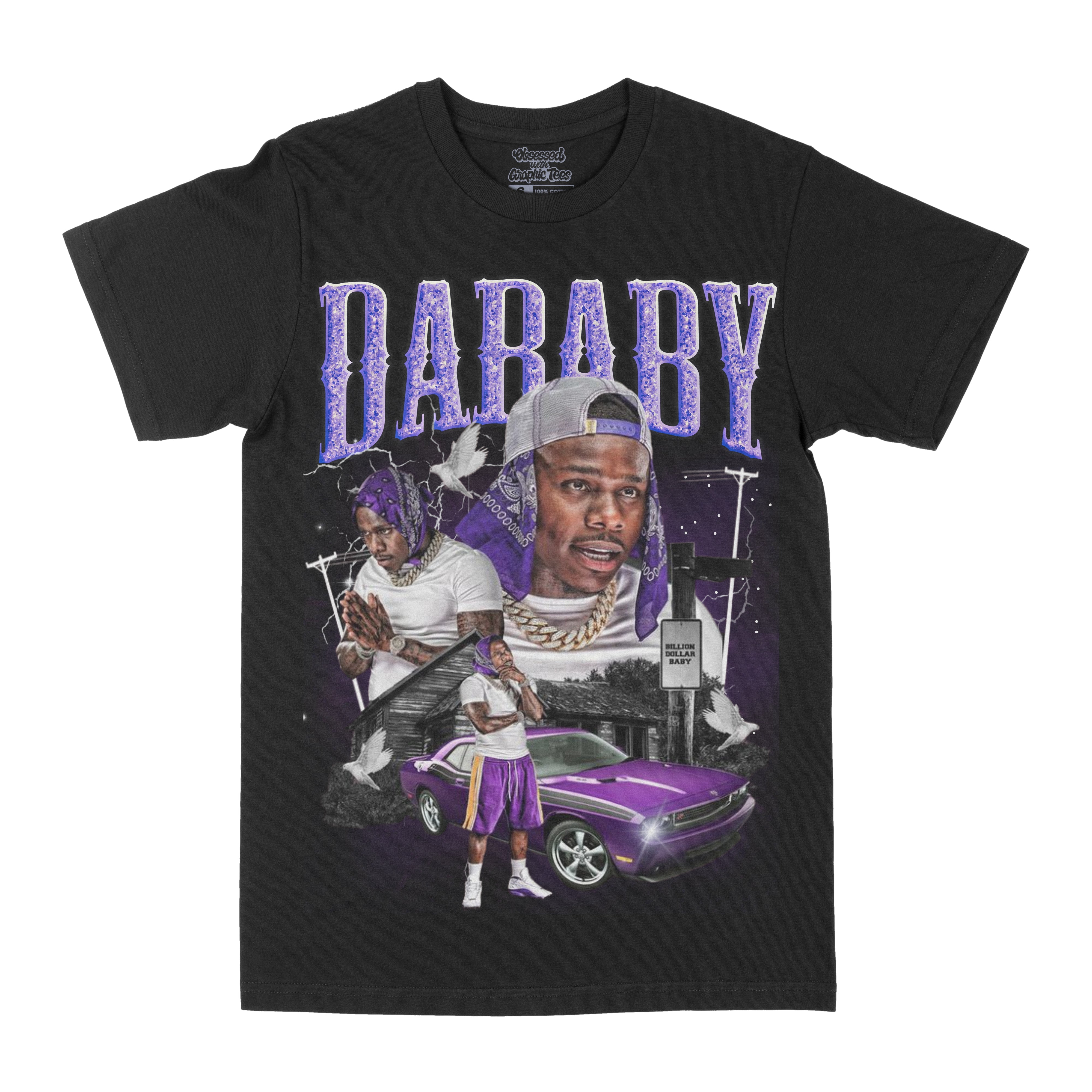 Da Baby Billion Dollar Baby Graphic Tee T Shirt Unisex, Color: Red ...