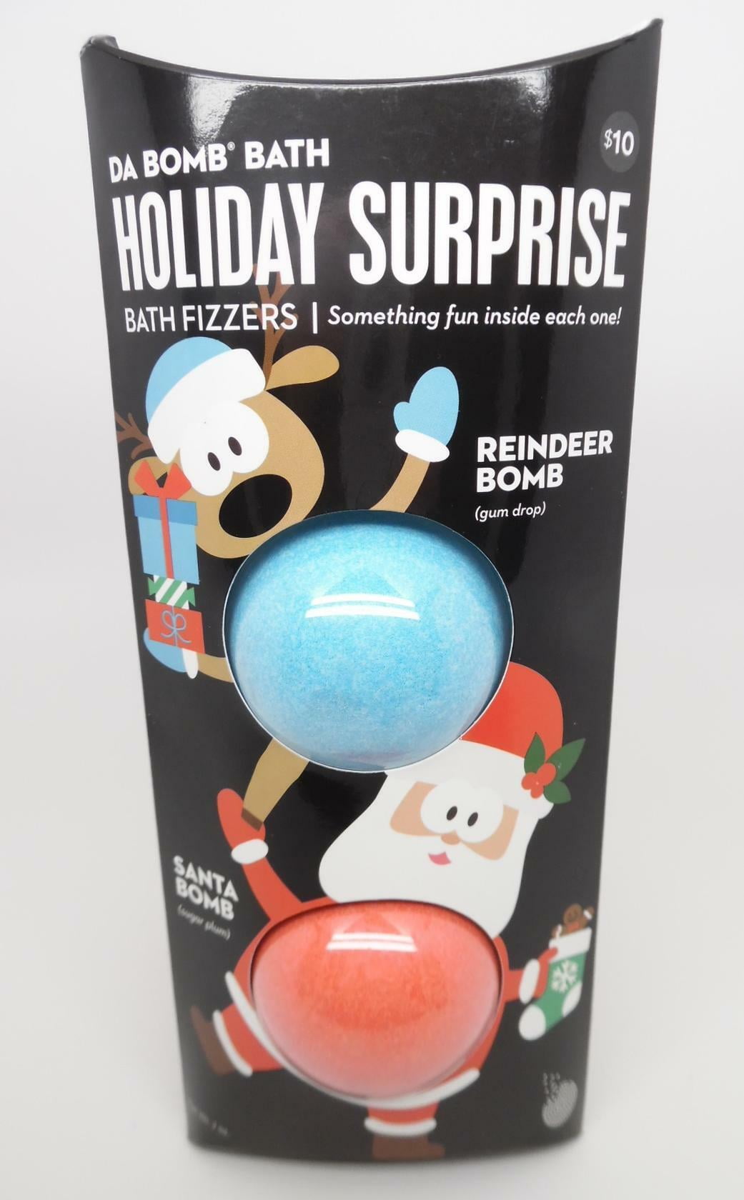 Da Bomb Bath Fizzers Holiday Surprise Santa & Reindeer Bomb Gift Set ...