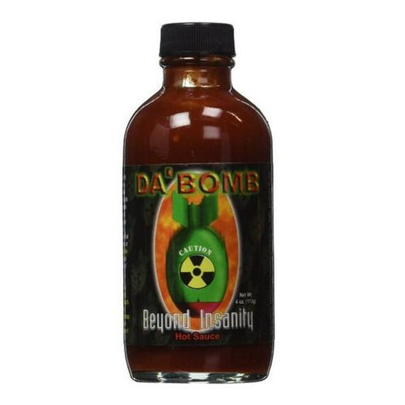 Da Bomb Beyond Insanity Hot Sauce, 4oz Bottle - Ultra Hot Habanero ...