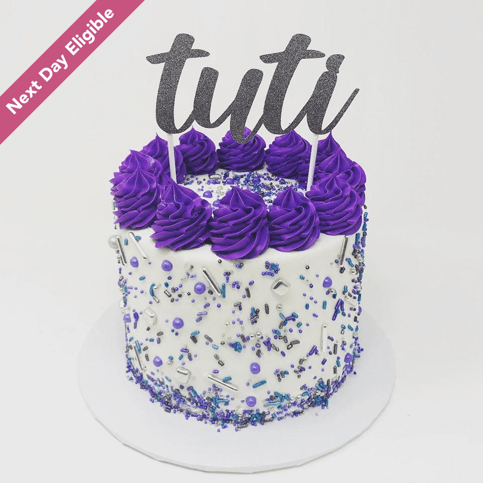 Da Cakes Houston Full Sprinkles Buttercream Cake 6" 8-12 Servings ...