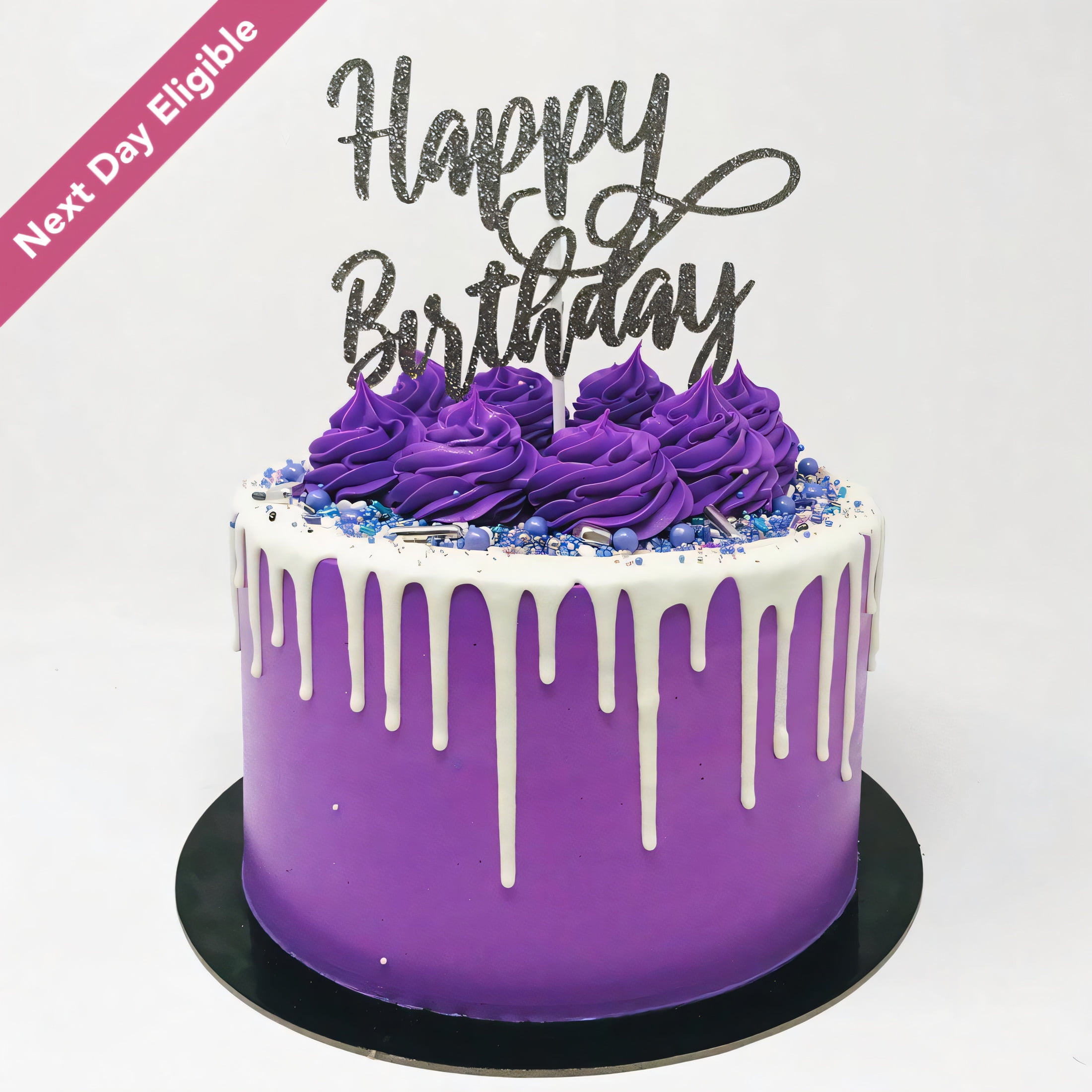 Da Cakes Houston Sprinkles Dripping Buttercream Cake 8" 15-20 Servings ...