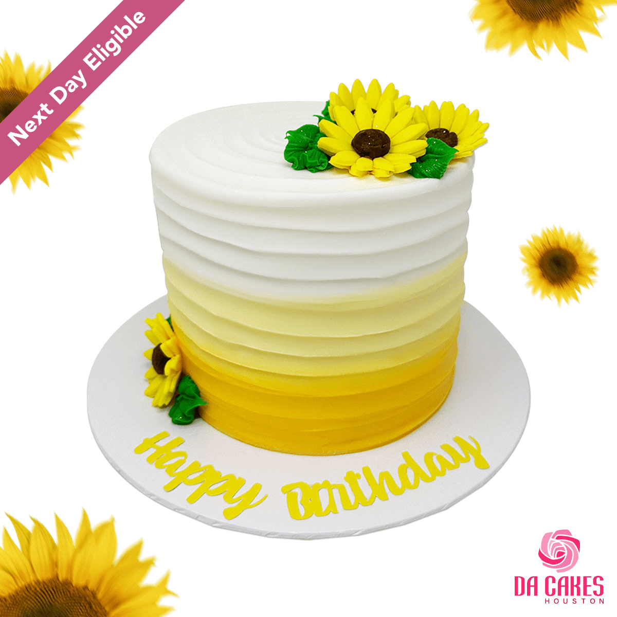 Da Cakes Houston Sunflower Cake 6" 8-12 Servings - Walmart.com
