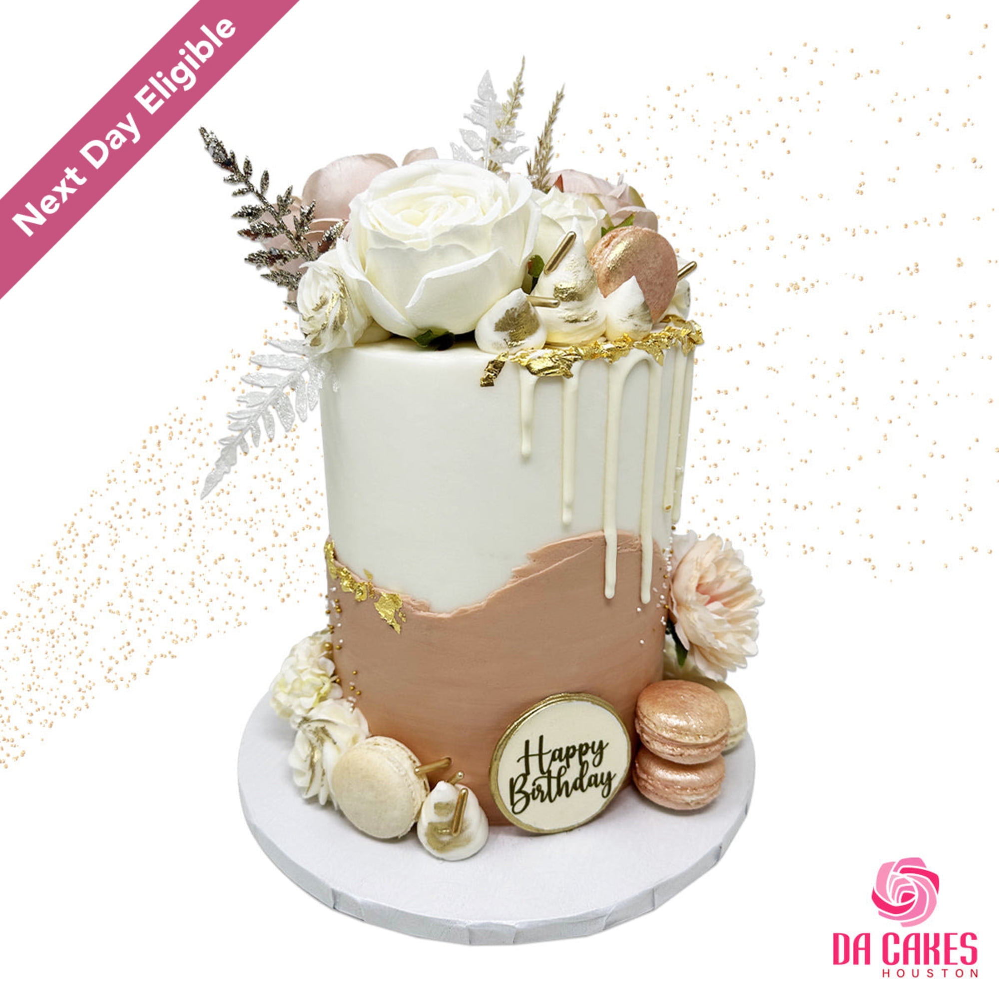 Da Cakes Houston Tall Cake Two Tone Tall 8" - Walmart.com