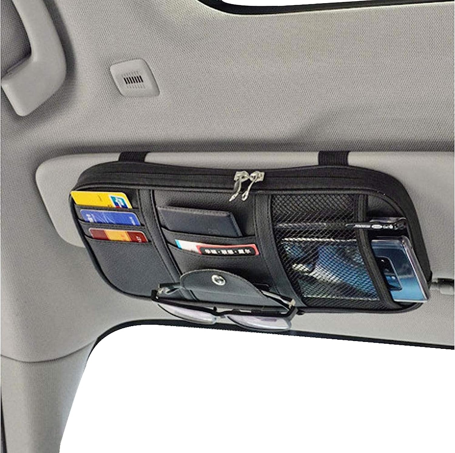 Da by Car Sun Visor Organizer,Multi-Pocket Visor Organizer Storage ...