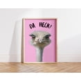 Da Heck Funny Ostrich Wall Art Funny Quote Poster For Dorm Room Decor ...