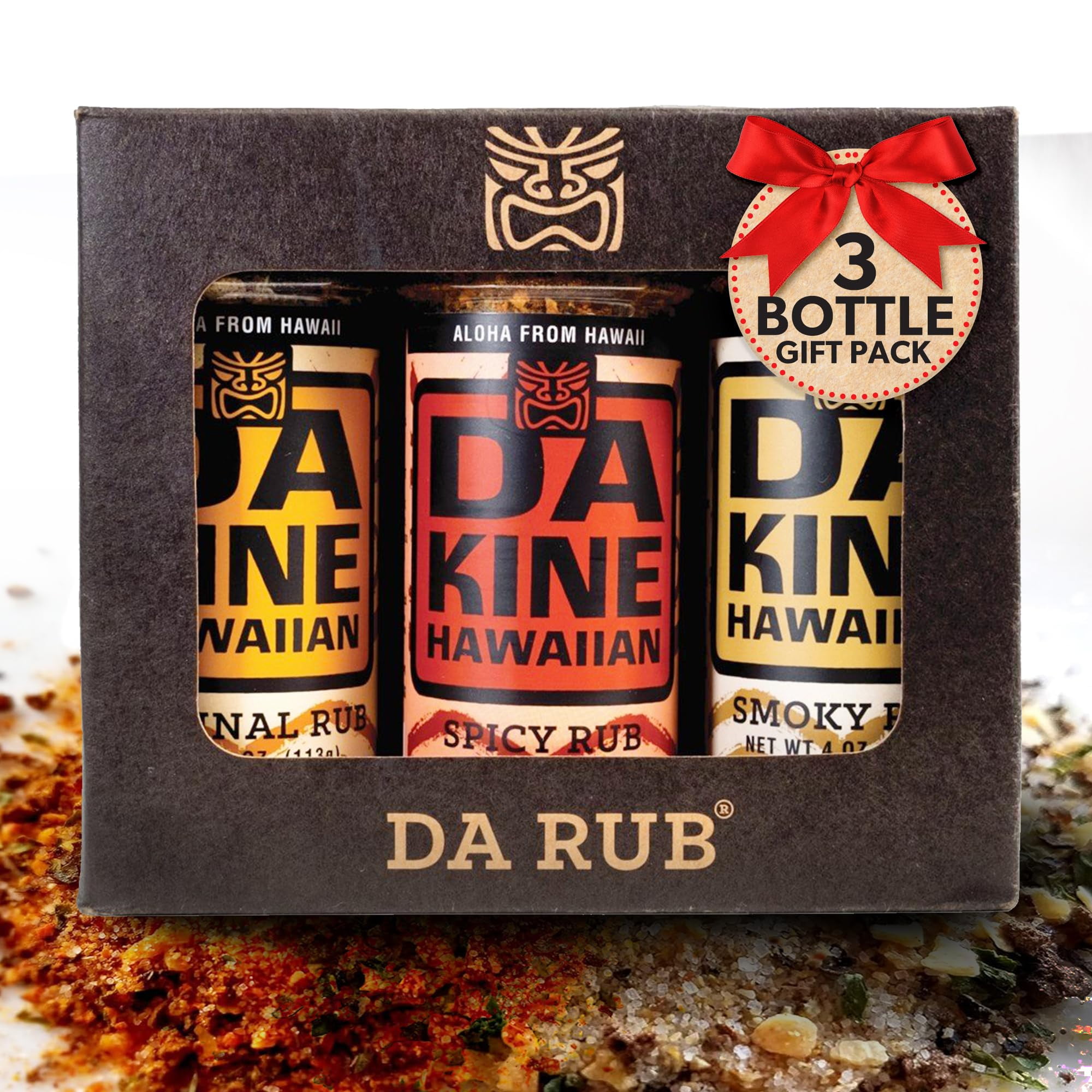 Da Kine Hawaiian BBQ XEF1 Rub 3-Flavor Variety Pack - Original, Smoky ...