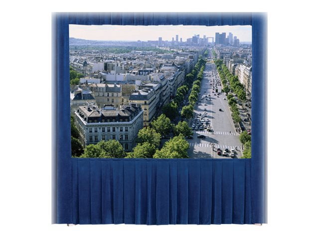 Da-Lite Heavy Duty Fast-Fold Deluxe - Drapery presentation kit - black ...