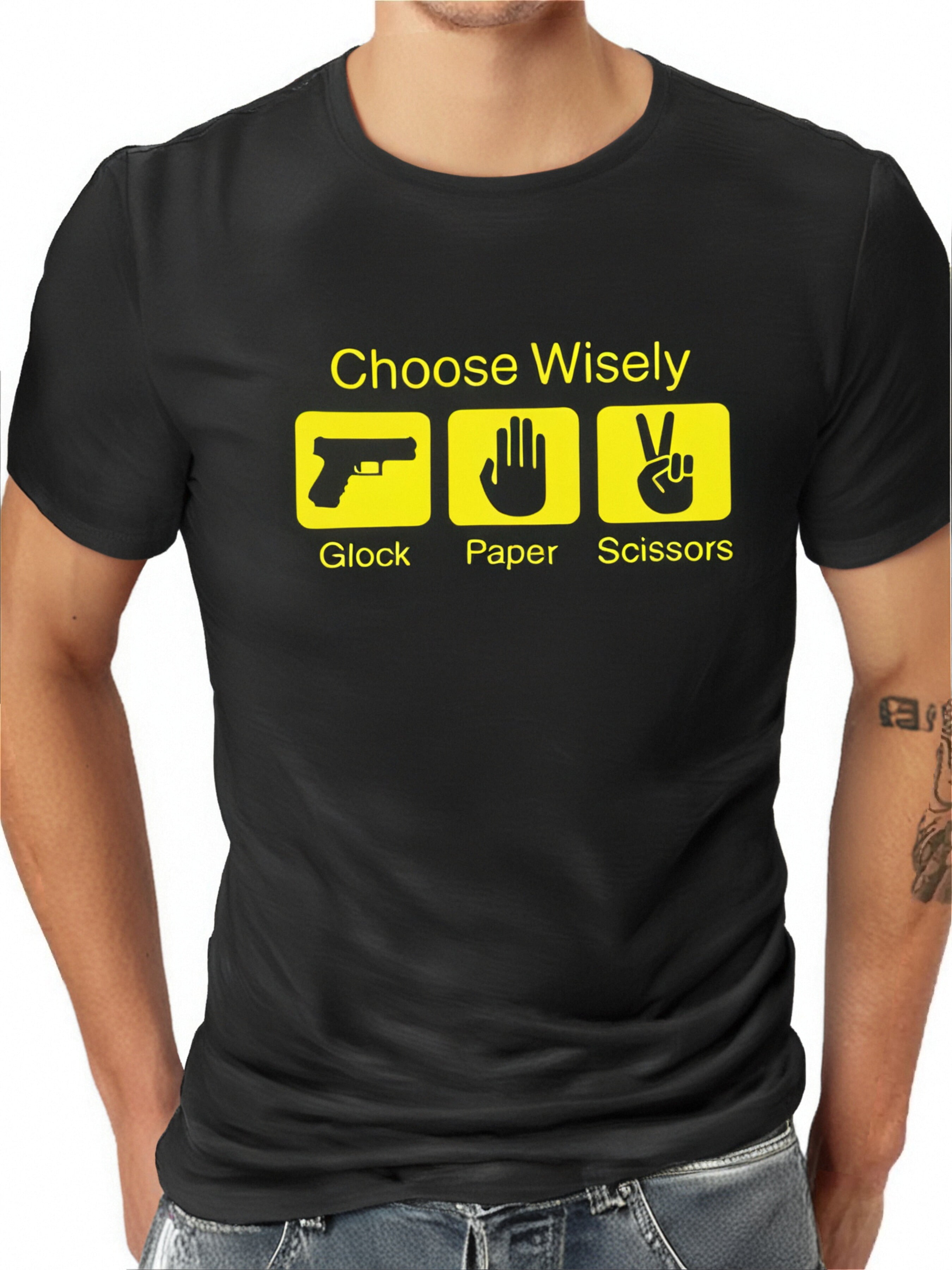 Da Ma Men's T-shirt Scissors Rock Paper Tee For Adult, Men, Women, Teen ...