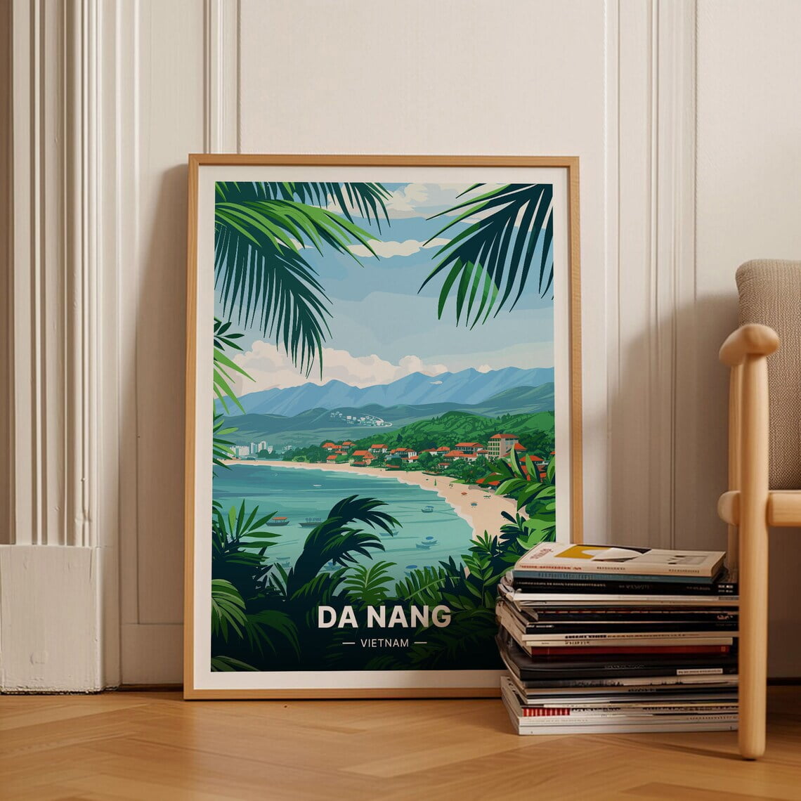 Da Nang Vietnam Poster, Travel-Inspired Wall Decor, Exotic Destination ...