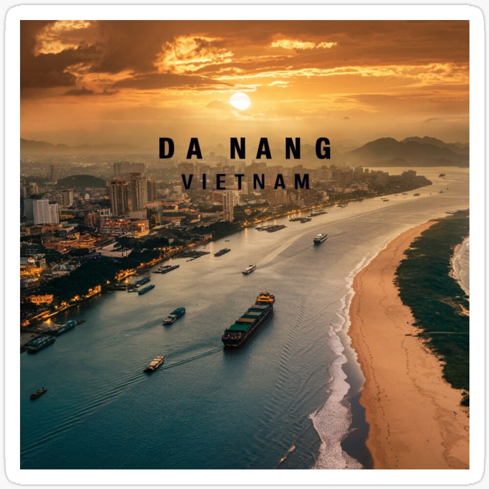 Da Nang,Vietnam Sticker Phone Decal Water Bottle Stickers Car Decals ...