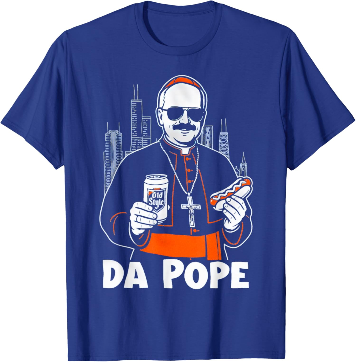 Da Pope From America - Funny Pope Leo XIV Chicago Design with Beer, Hot ...