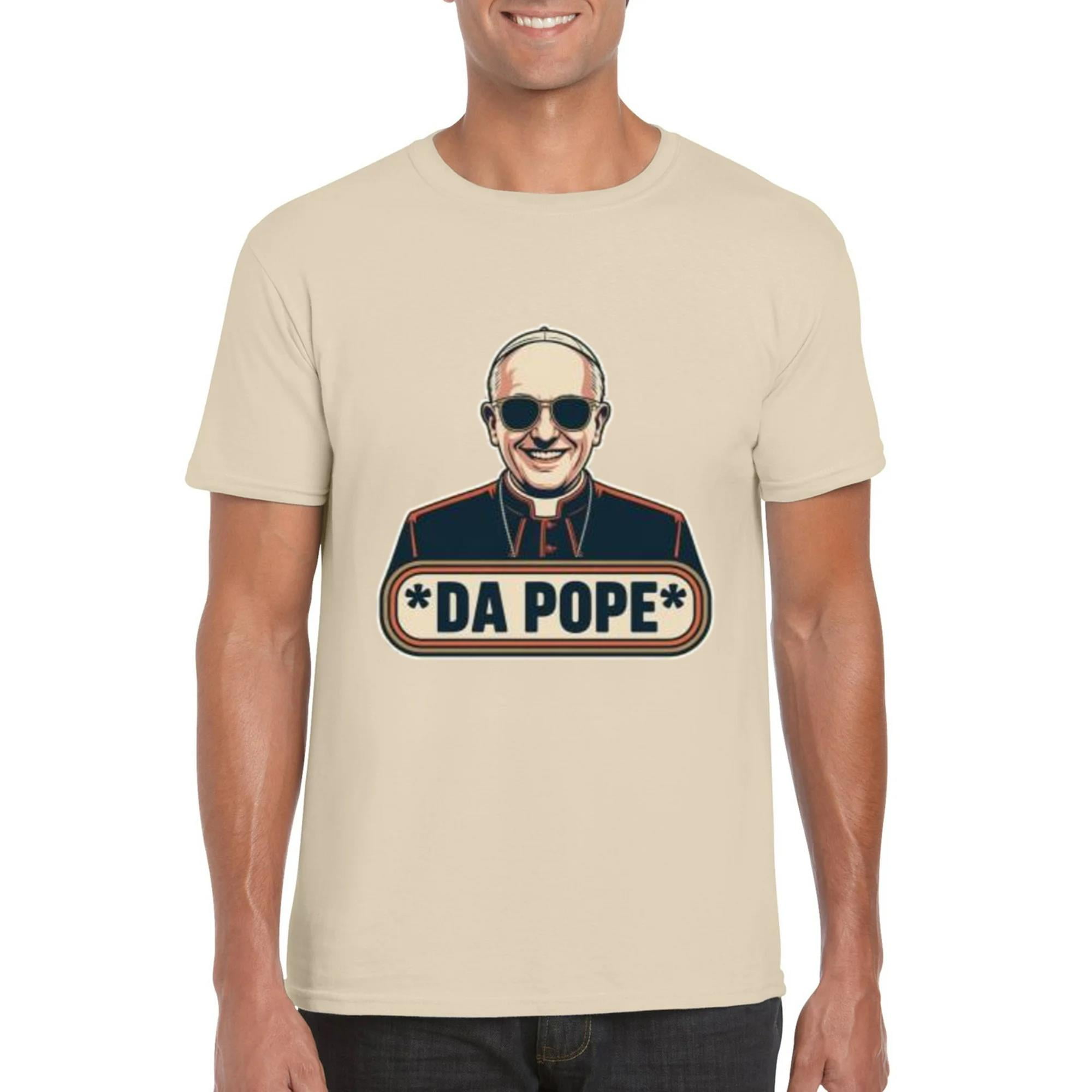 Da Pope Leo XIV 2025 Election Catholic Parody Humor Religious T-Shirt, for men & women, up to ...