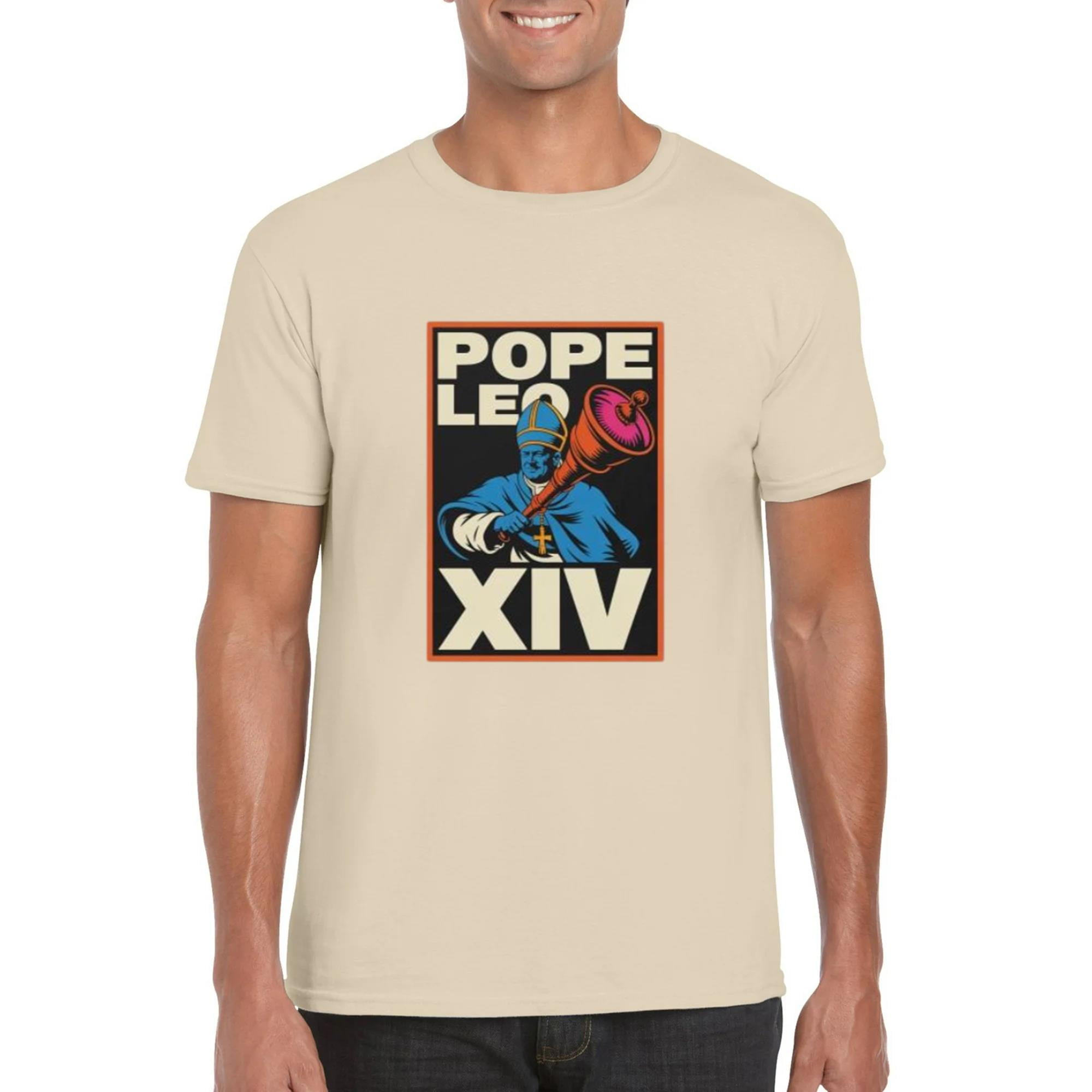 Da Pope Leo XIV Baseball Tribute Religious Humor Sports Graphic T-Shirt ...