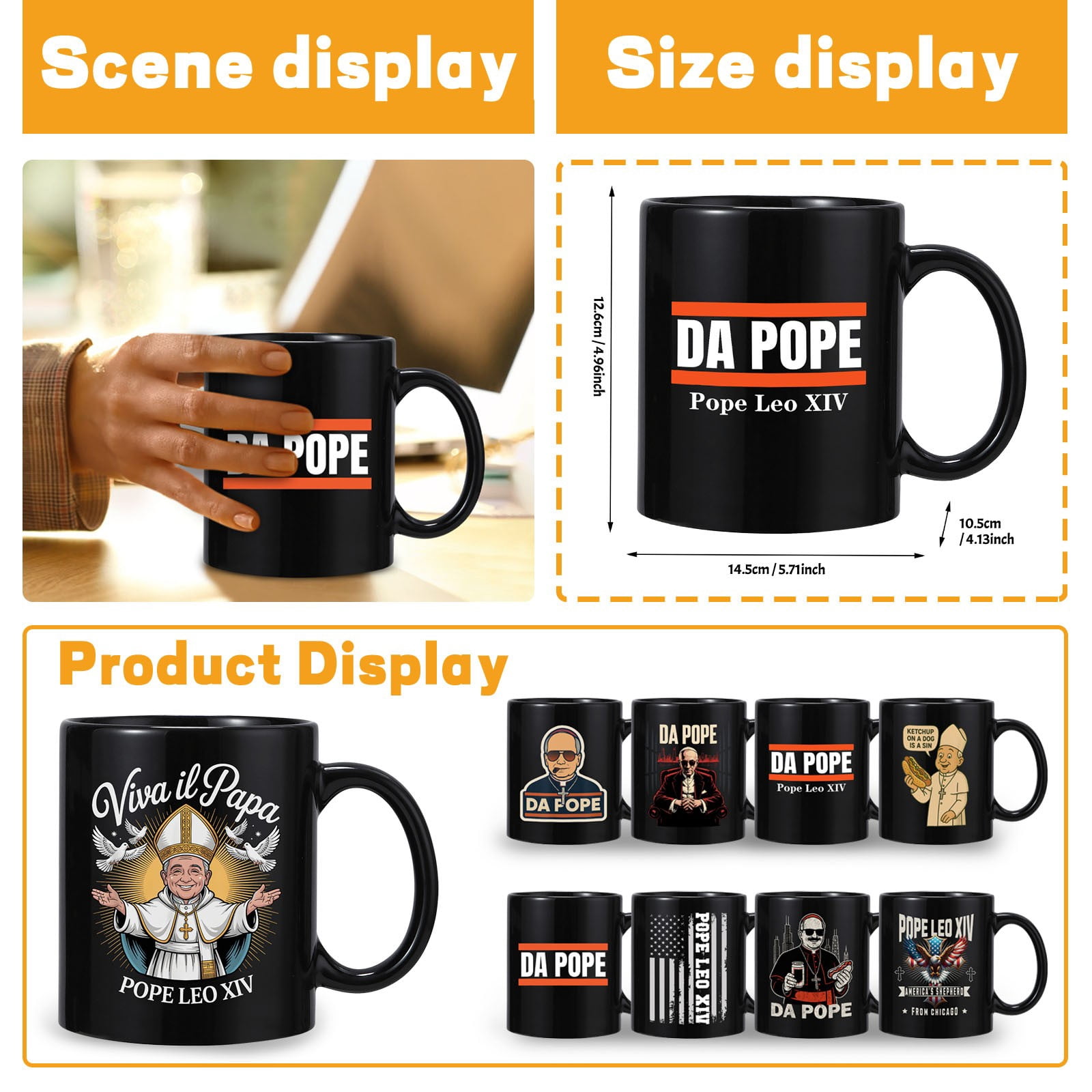 Da Pope Mug – Funny Pontiff Riding Chicago Train – Catholic Humor ...