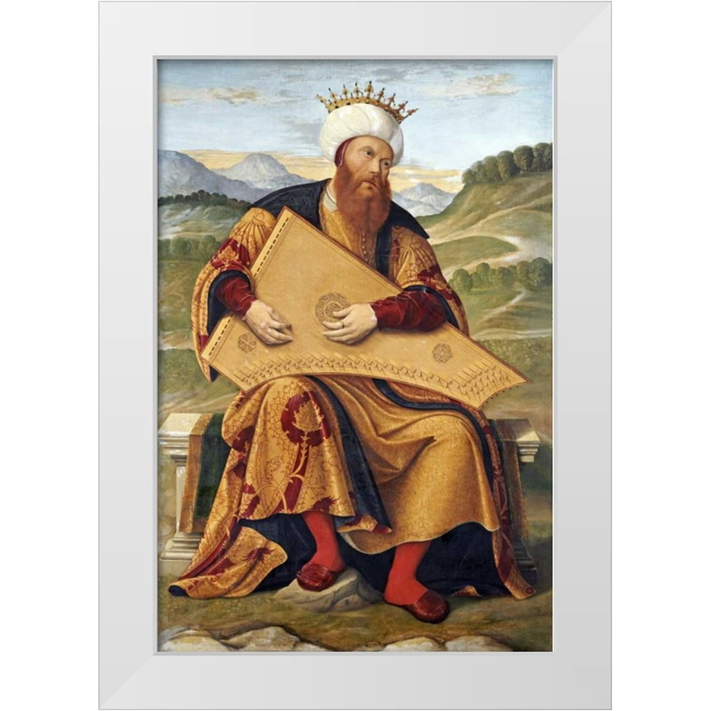 Da Santa Croce, Girolamo 17x24 White Modern Wood Framed Museum Art ...