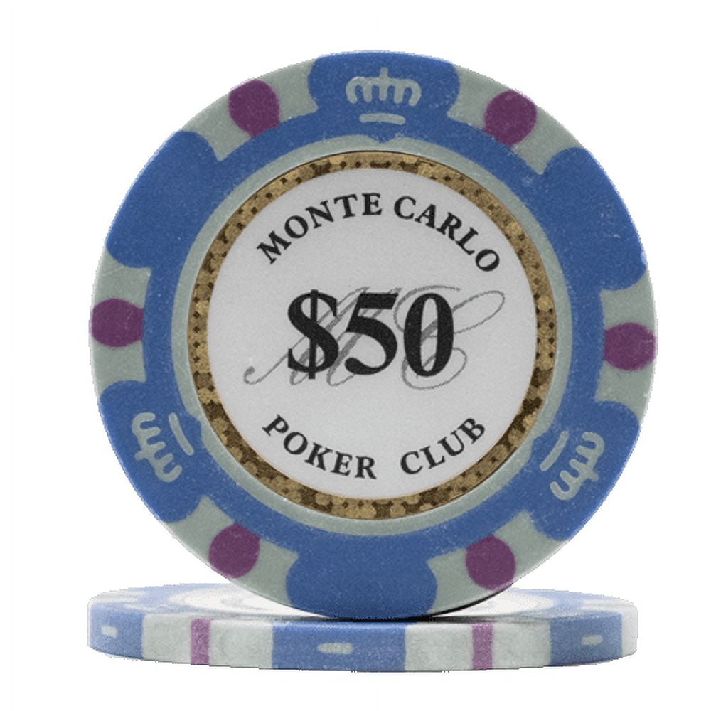 Da Vinci 14 Gram Clay Monte Carlo Poker Club Poker Chips Pack of 50 ...