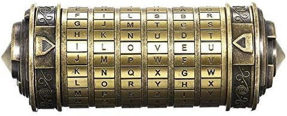 Da Vinci Code Mini Cryptex Metal Lock for Hiding Jewelry, Wedding Gifts ...