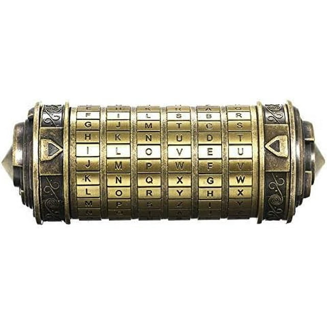 Da Vinci Code Mini Cryptex Metal Lock for Hiding Jewelry, Wedding Gifts ...