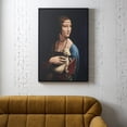 Da Vinci Lady with Ermine Art Print, Portrait Poster Reproduction ...