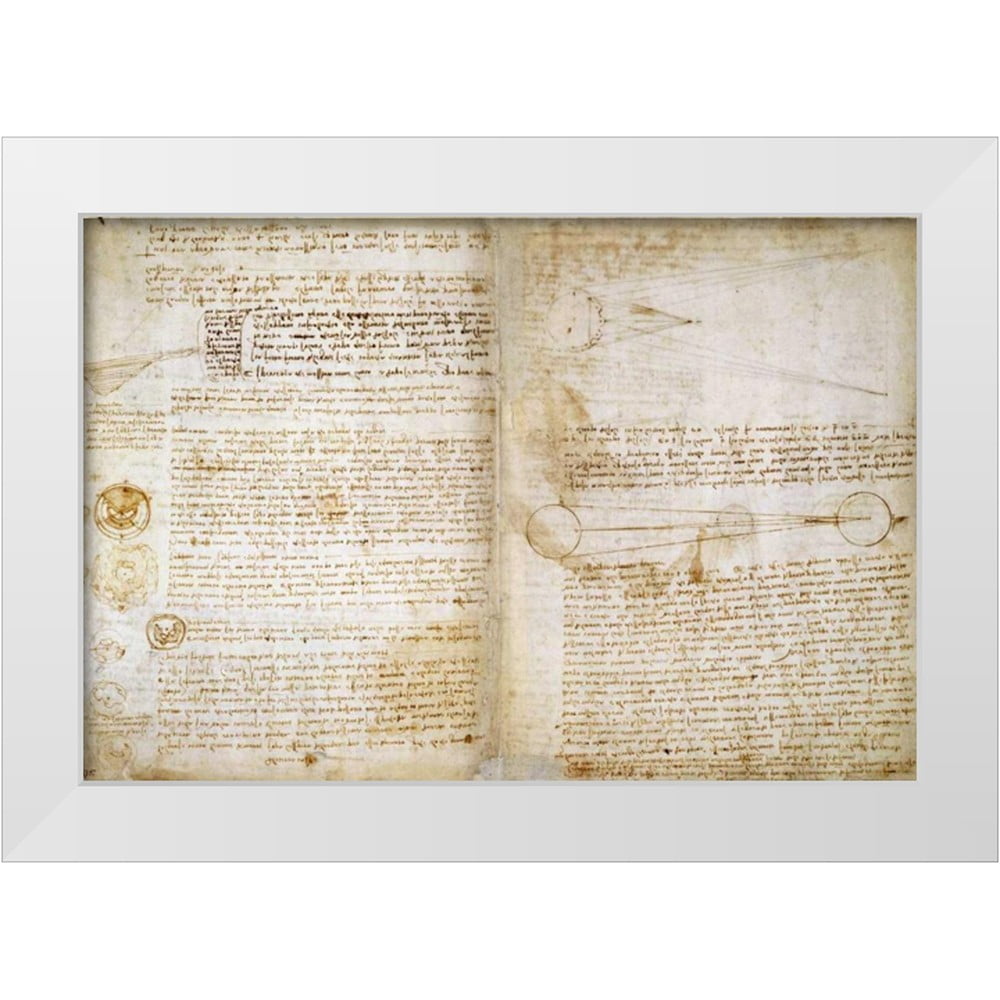 Da Vinci, Leonardo 18x13 White Modern Wood Framed Museum Art Print ...
