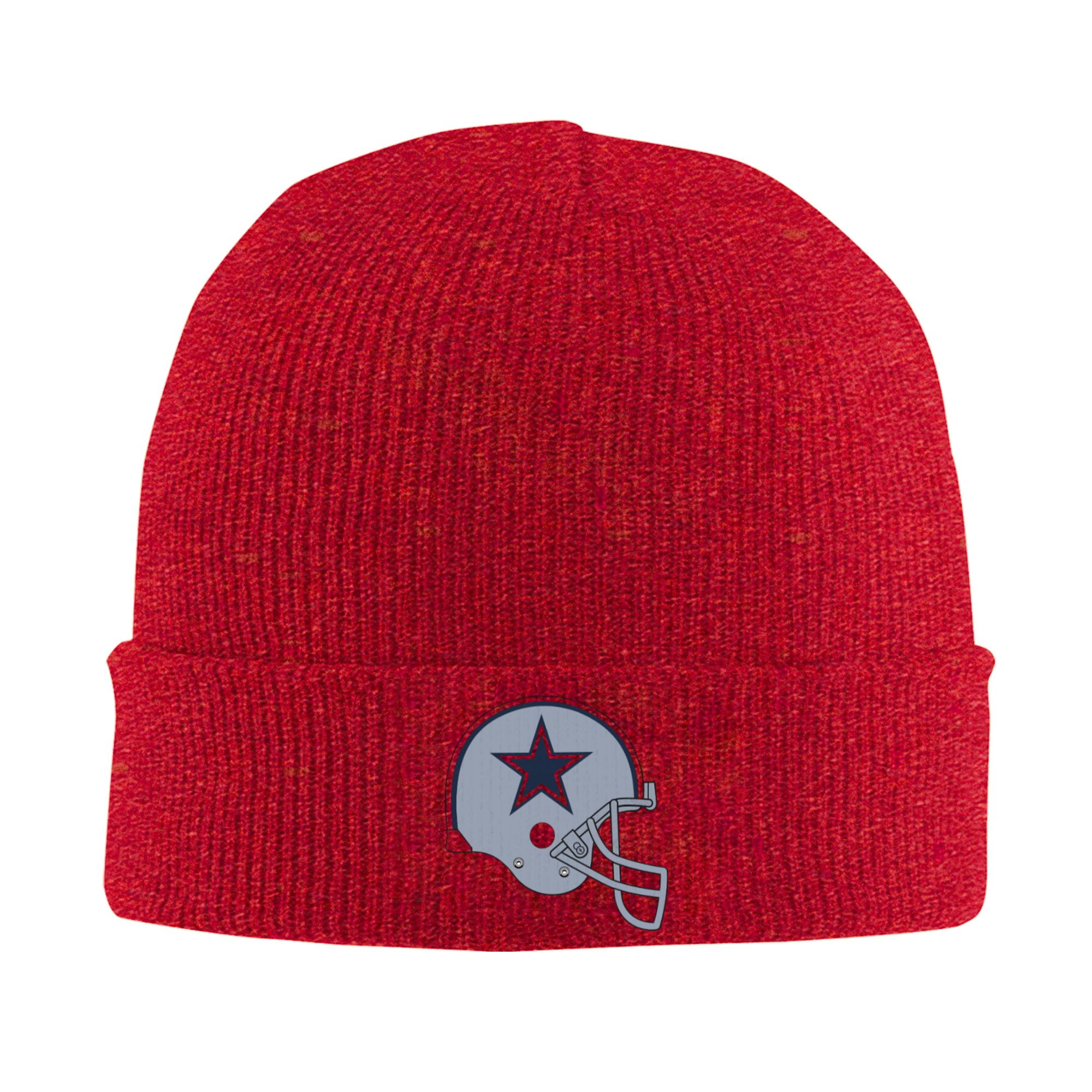 Da-llas_Cow-boys Knitted Hat Red One Size Winter Hat For Men Women ...