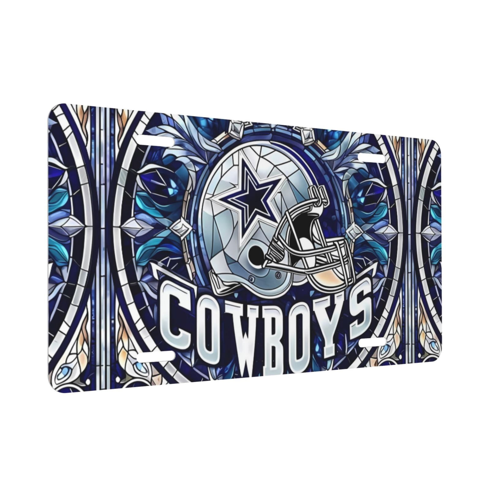 Da-llas Cowboys Car License Plate Aluminum Car Front Frames Tags For ...