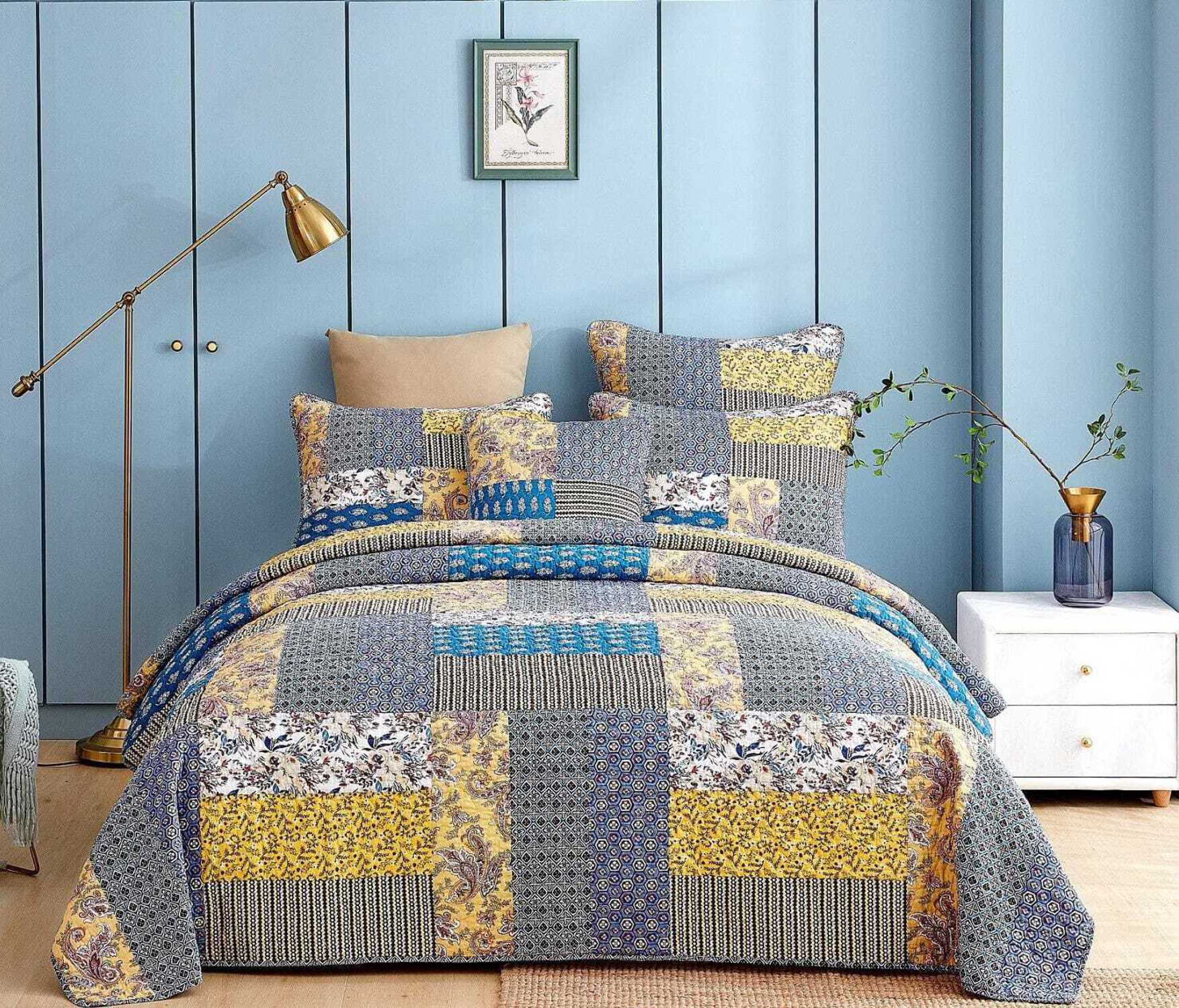 DaDa Bedding Honey Cove Garden Floral Paisley Cottage Patchwork ...