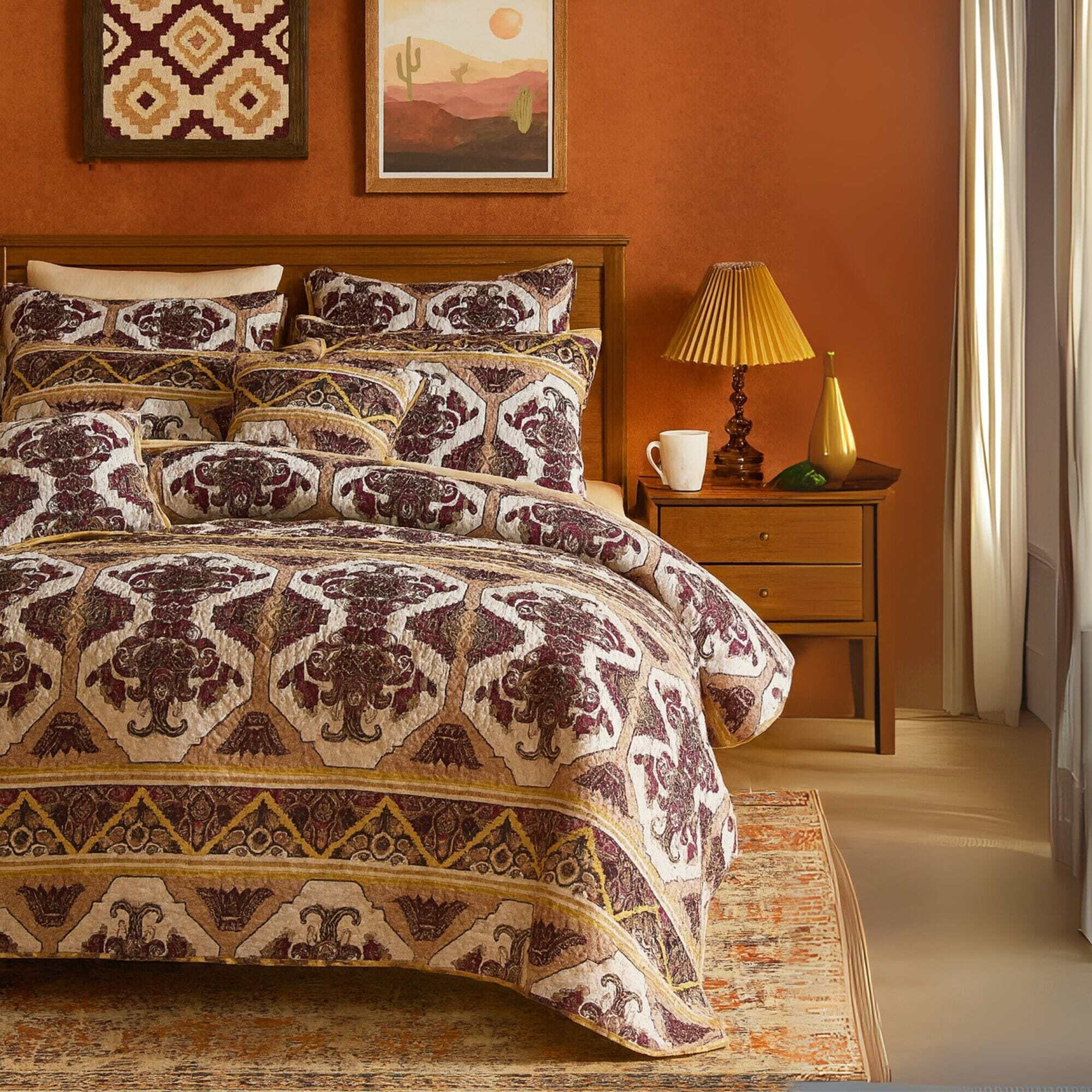 DaDa Bedding Majestic Oriental Kilim Bedspread - Royal Persian ...