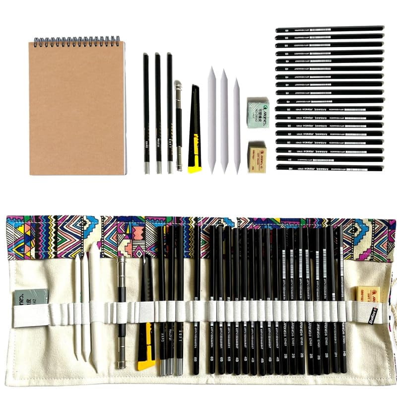 DaKos Sketch Pencil Set Drawing Pencil Set and Shading Pencil Set for ...