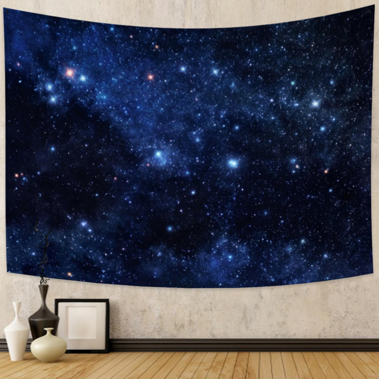 DaShan Galaxy Tapestry Wall Hanging,Blue Starry Sky Universe Tapestries ...