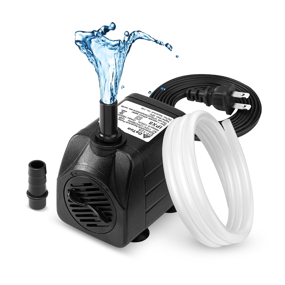 DaToo 160GPH 10W Submersible Water Pump Fountain Pump Ultra Quiet For ...