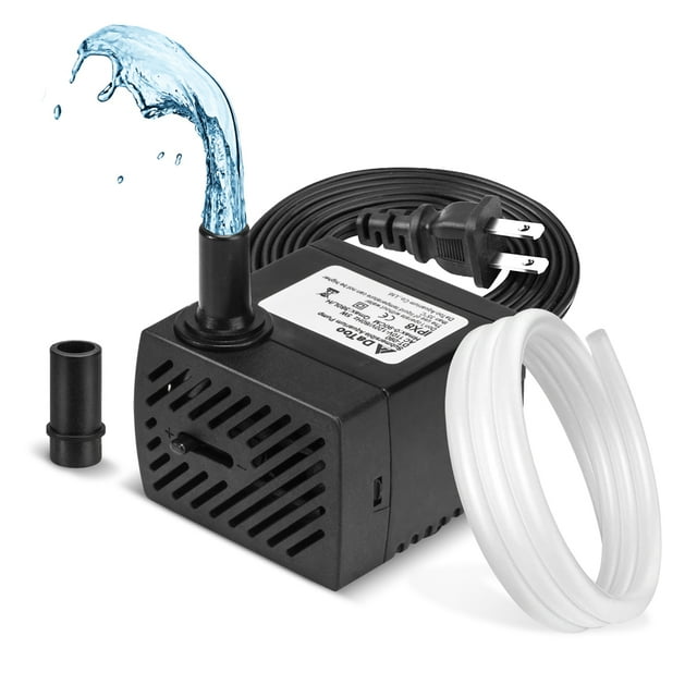 DaToo 95GPH 5W Mini Submersible Water Pump for Fish Tank Aquarium, Pond ...
