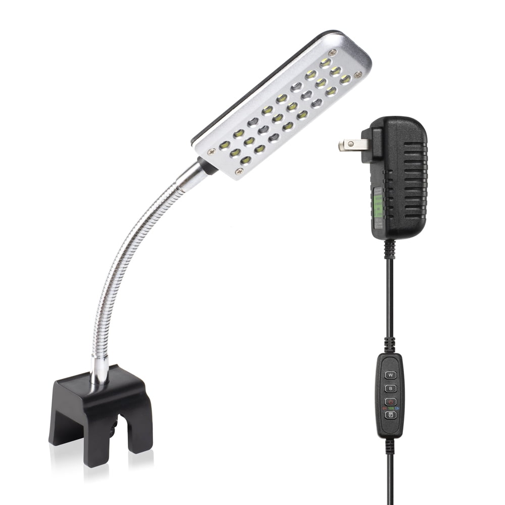 DaToo Aquarium Light Clamp Fish Tank Light White and Blue LEDs 3W ...