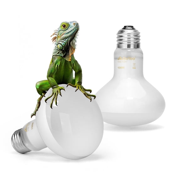 DaToo Reptile Heat Lamp 100W Amphibians Basking Light Bulb UVA Heat ...