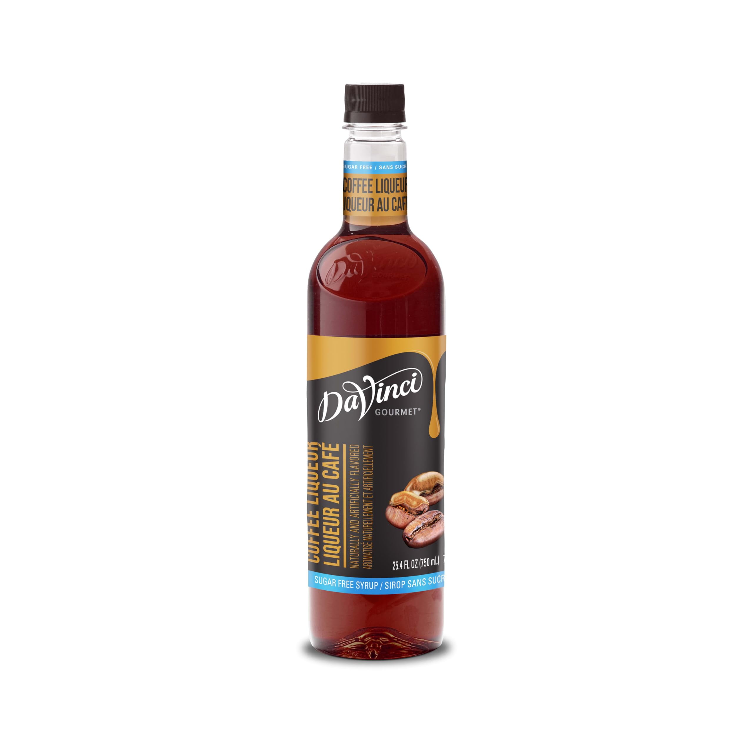 DaVinci Gourmet Sugar-Free Coffee Liqueur Syrup, 25.4 Fluid Ounce (Pack ...
