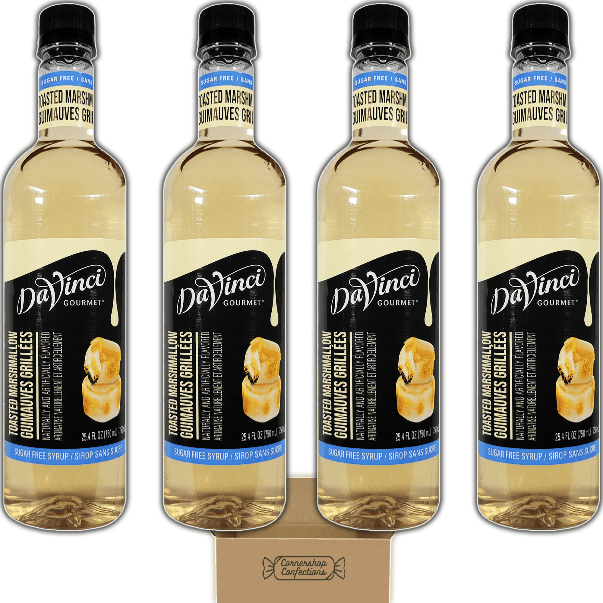 DaVinci Gourmet Sugar Free Syrup Bulk Pack - Toasted Marshmallow - 4 ...