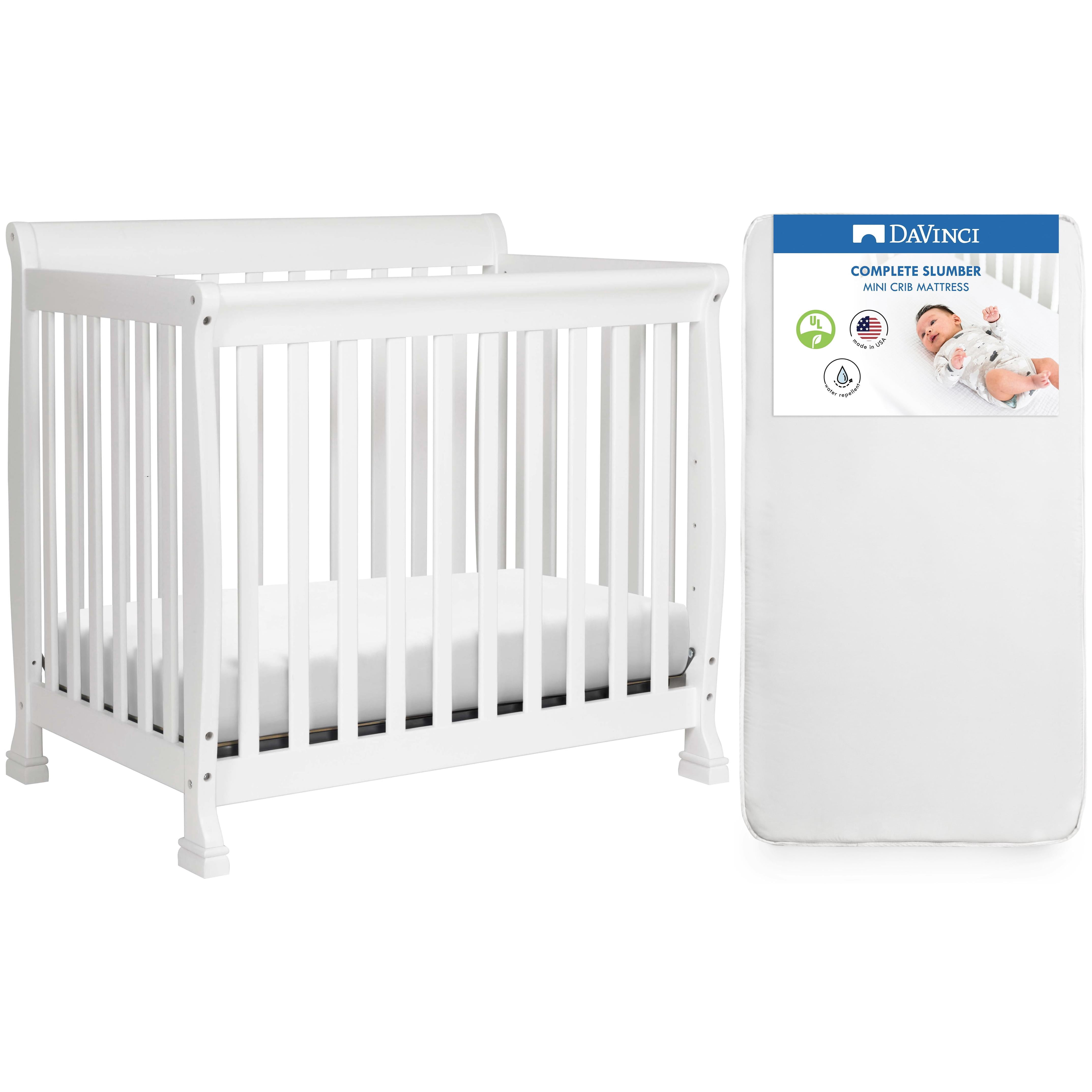 DaVinci Kalani 4 in 1 Convertible Mini Crib in White plus bonus ...