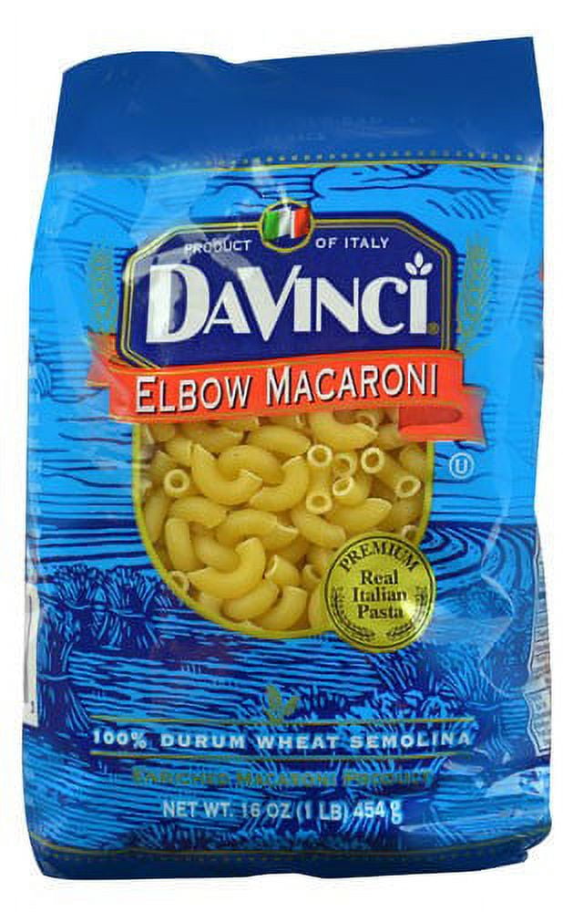 DaVinci Pasta Short Cuts, Elbow Macaroni, 16 Ounce Bags - Walmart.com