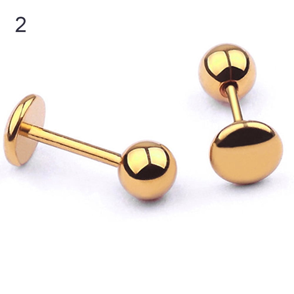 DaXi Women Punk Steel Barbell Ear Cartilage Helix Tragus Stud Earring ...