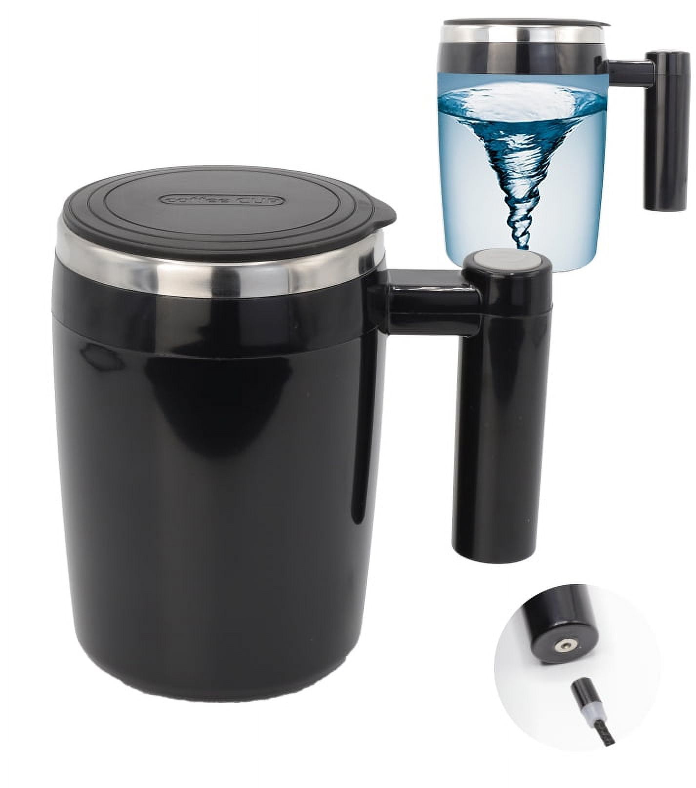 DaaSiGwaa Auto Stirring Mug - Rechargeable, Portable, Stainless Steel ...