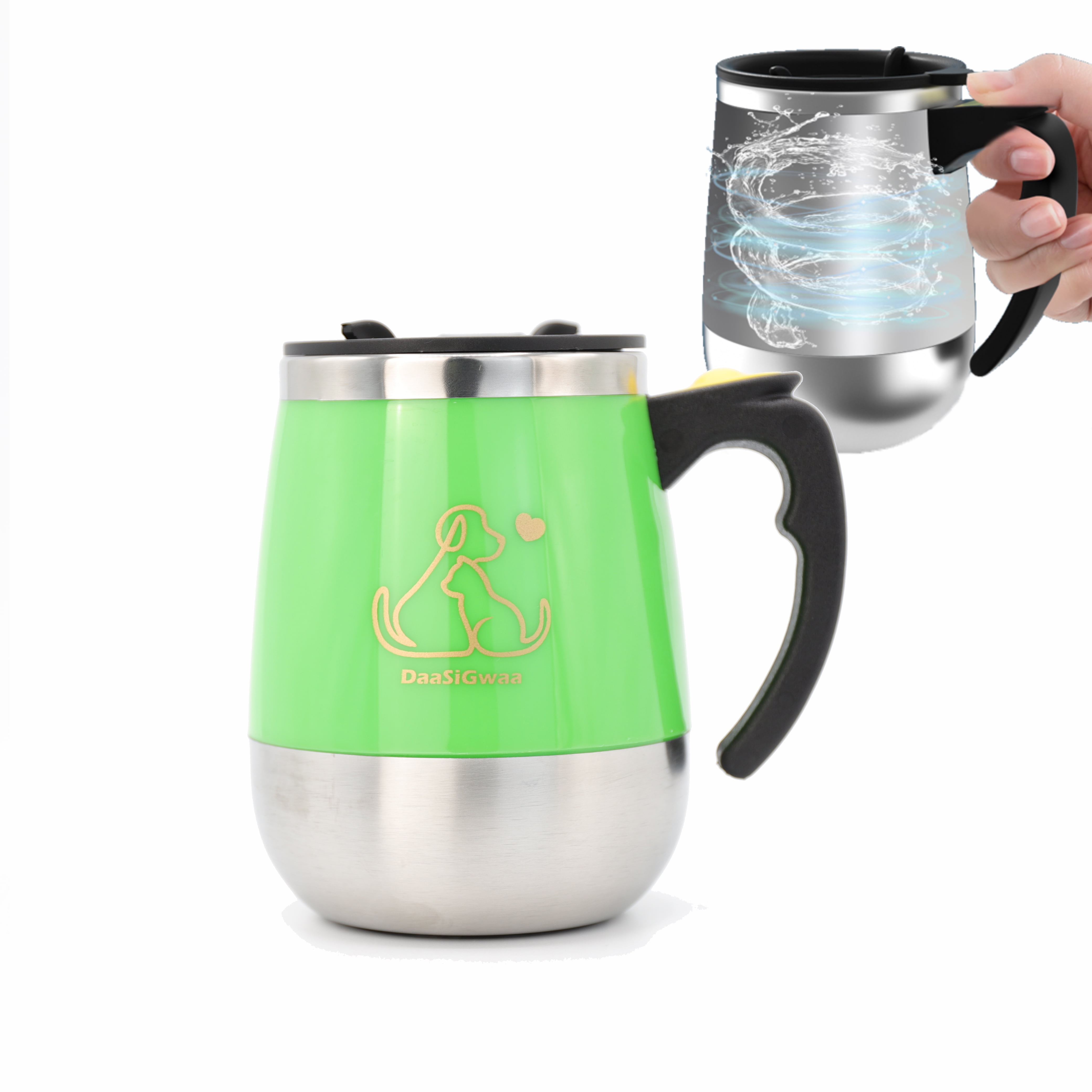 DaaSiGwaa Self Stirring Mug - Magnetic Electric Auto Cute Mixing Cup ...