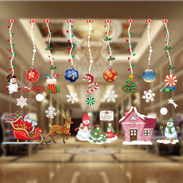 Daatumm Christmas Window Stickers Snowflake Snow Sticker for Glass ...