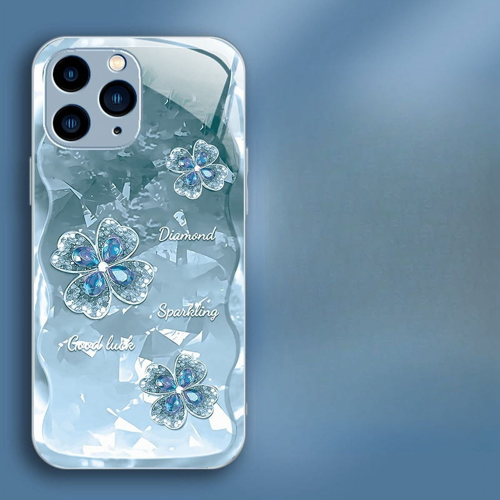 Daatumm Full Coverage Liquid Glass Shell With Four Leaf Clover Style ...