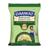 Daawat Biryani Basmati Rice, 5 Kg| World s Longest Rice Grain expands ...