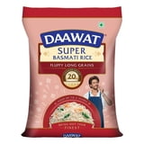 Daawat Super Basmati Rice 5kg (25% Extra) | Long Grain Aged Rice ...