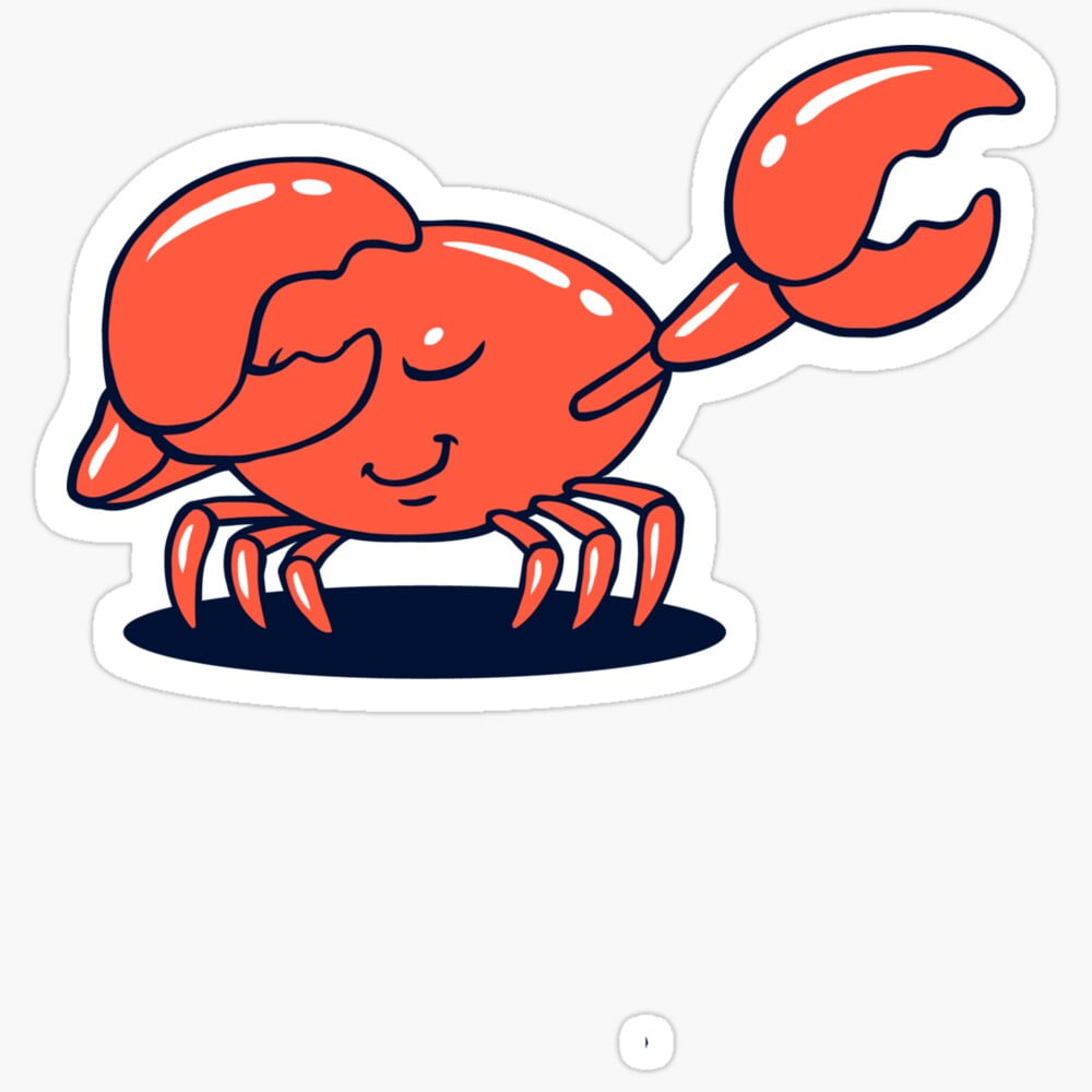Dab Crab Sticker Phone Decal Water Bottle Stickers Car Decals, Laptop ...